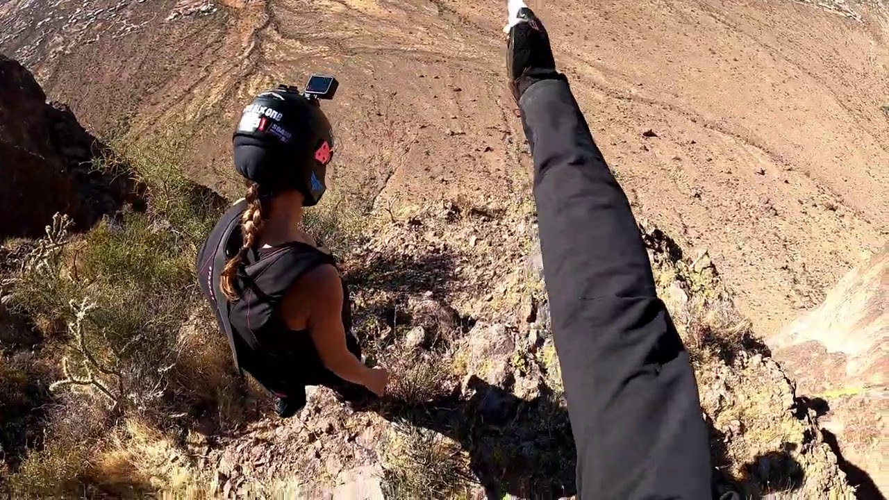 Live BASE jump from cliff - YouTube