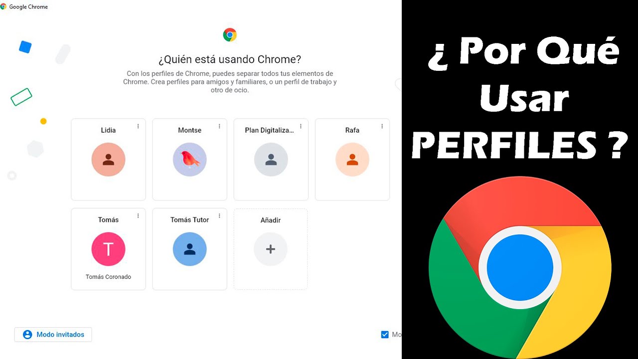 Ventajas de Utilizar Perfiles y Modo Invitado en Google Chrome - YouTube