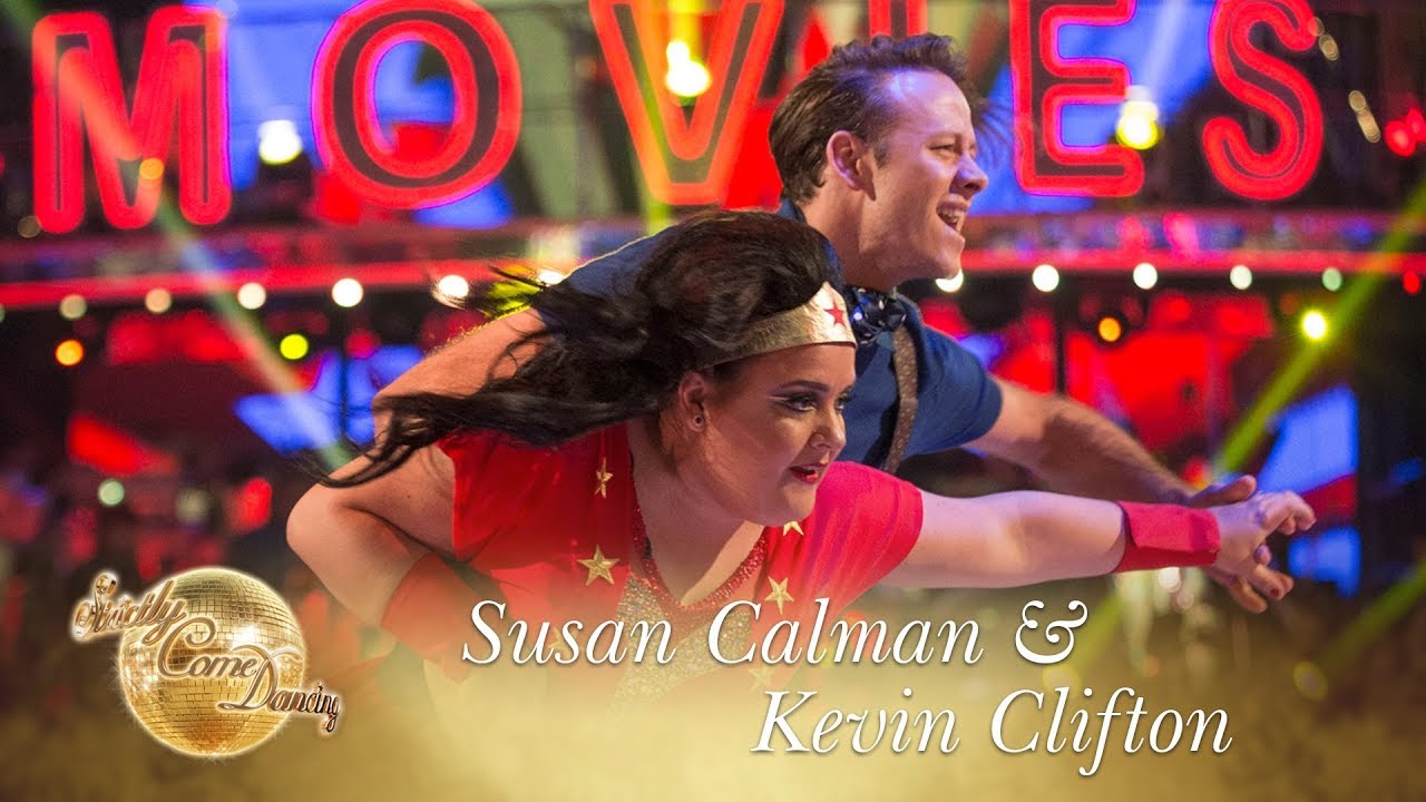 Susan Calman and Kevin Clifton Samba to 'Wonder Woman (Theme ...