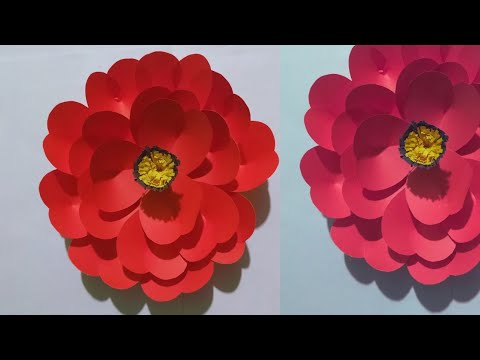 kagojer full banano Sikhun/ flower craft easy and beautiful /paper ...