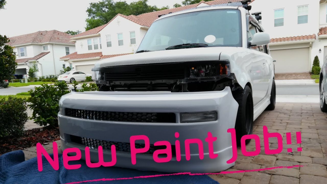 HOW TO PAINT YOUR FRONT BUMPER - SCION XB - YouTube