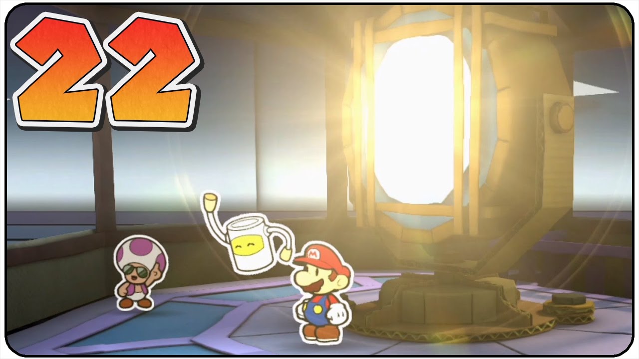 Paper Mario Color Splash - 100% Walkthrough Part 22 Lighthouse Island ...