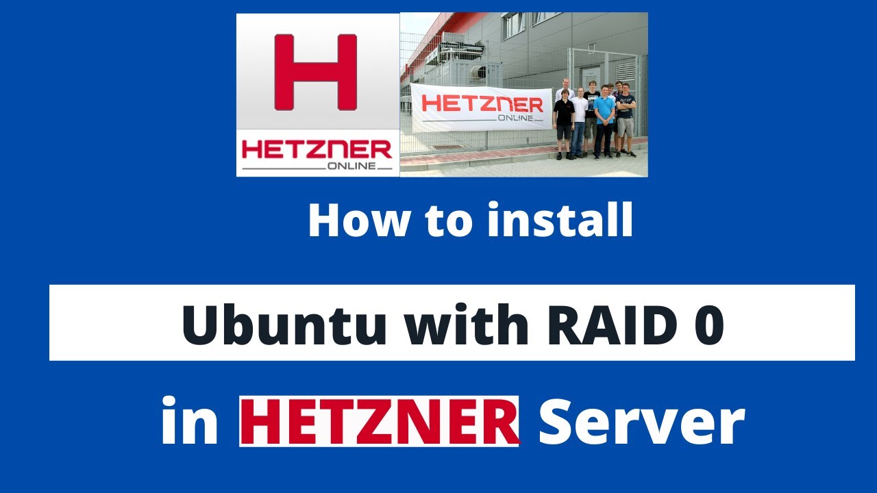 How to setup RAID 0 on Hetzner Dedicated Server - YouTube
