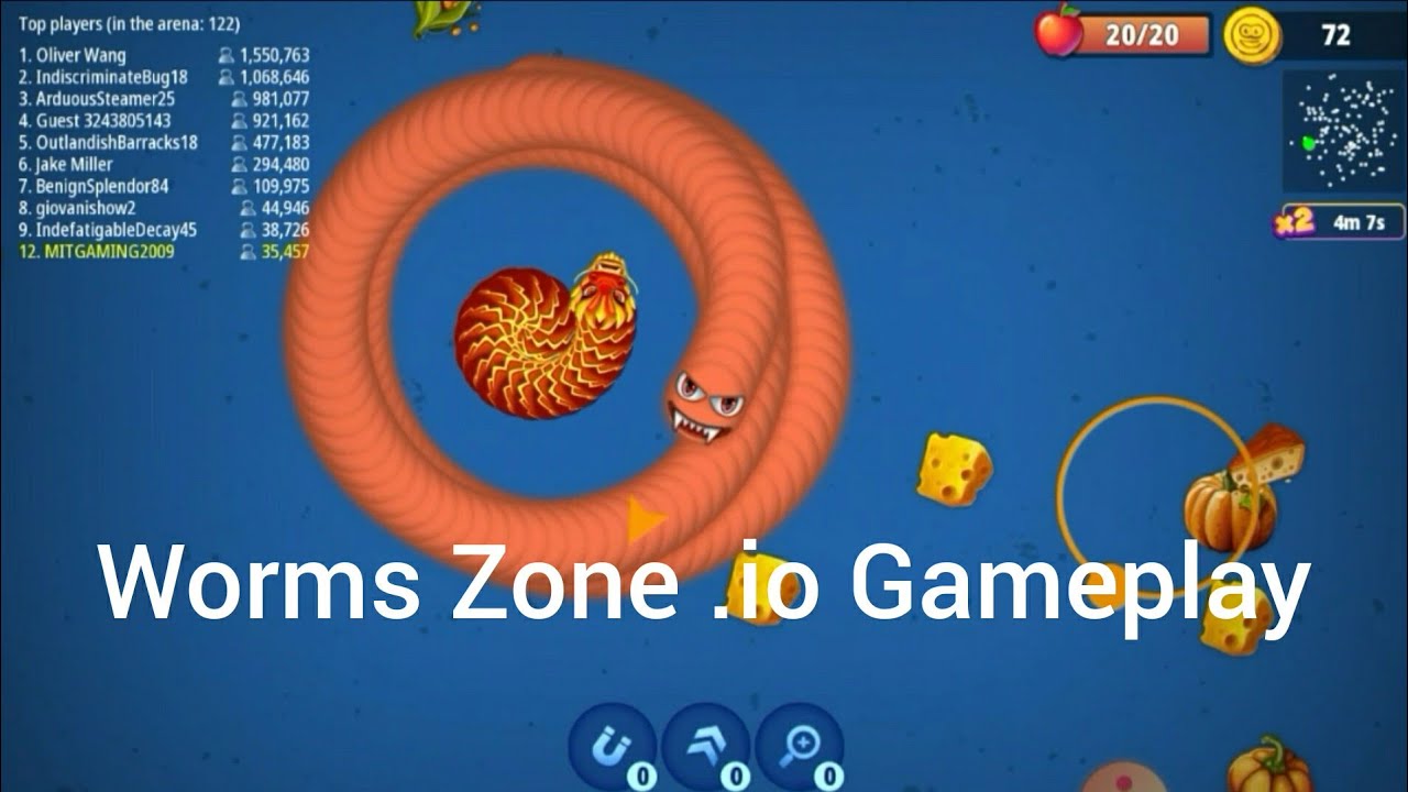 Worms Zone .io Gameplay | Worms Zone .io Game | Worms Zone .io | - YouTube