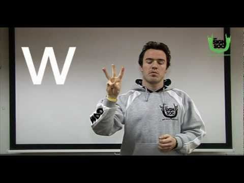 The Alphabet in Irish Sign Language by DIT Sign Society - YouTube