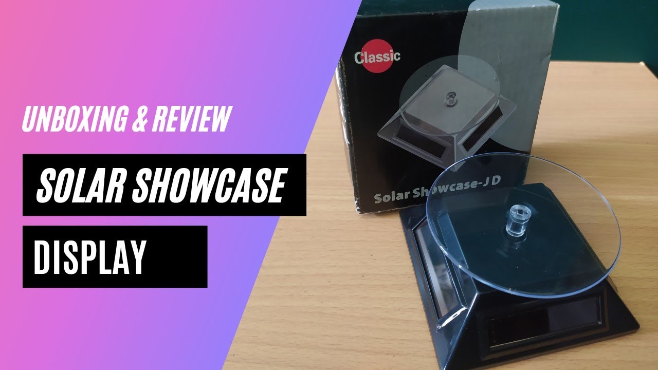 Unboxing & review solar showcase display 2022 - YouTube
