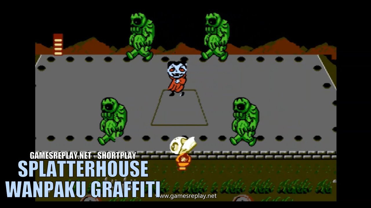 [Nintendo NES] SPLATTERHOUSE WANPAKU GRAFFITI (Namco) - YouTube