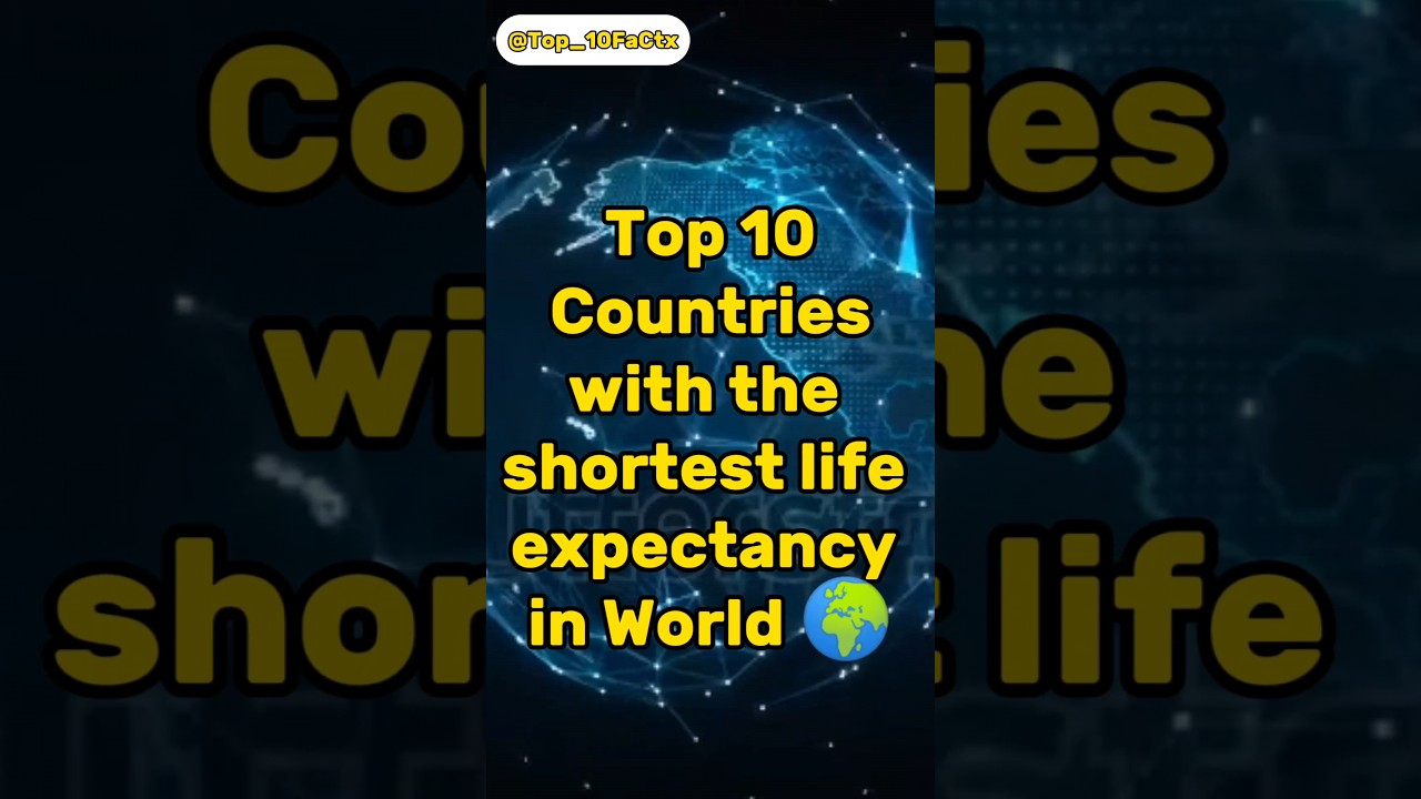 Top 10 countries with the shortest life expectancy in world | # ...