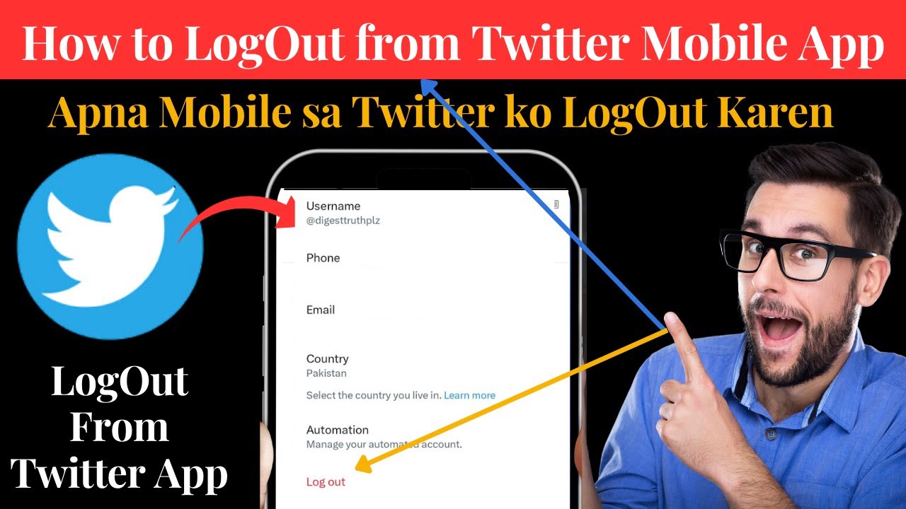 How to logout from twitter app on android | How to logout from twitter ...