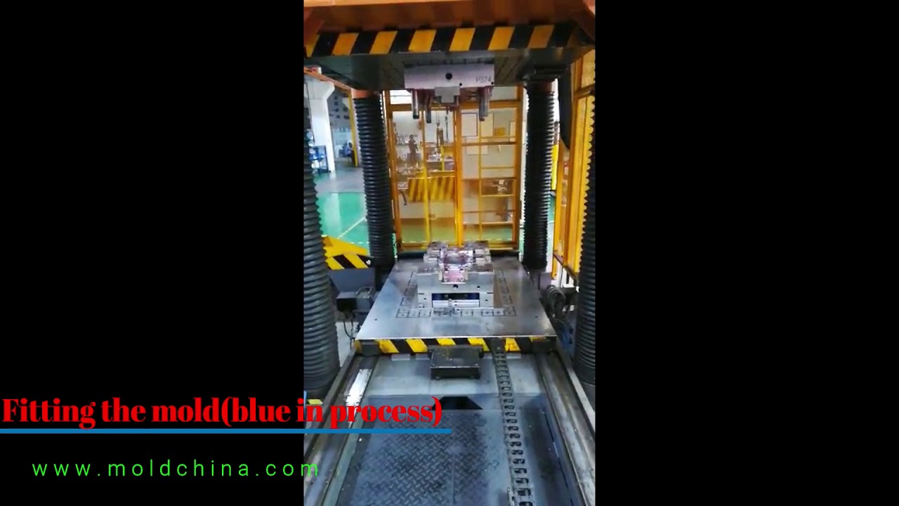 Fitting the molds(blue in process) - YouTube