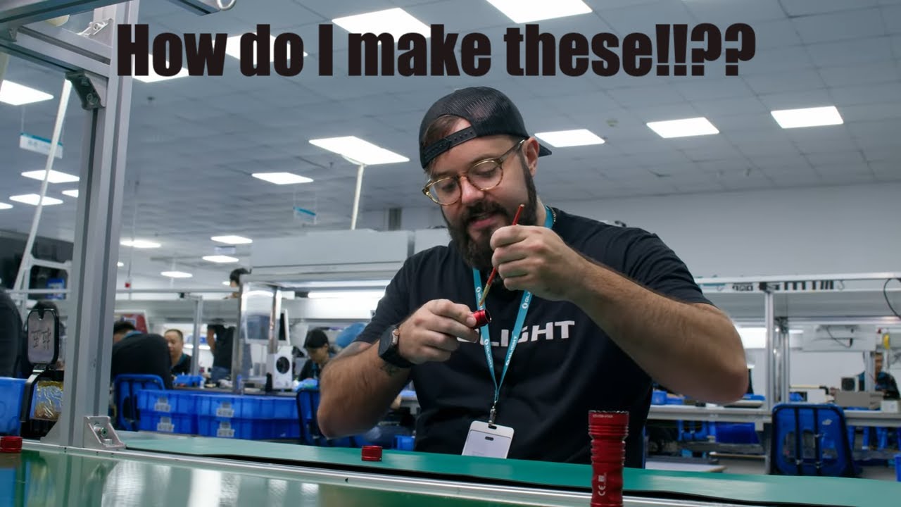 Olight Flashlights - Working on the Assembly line!!?? - YouTube