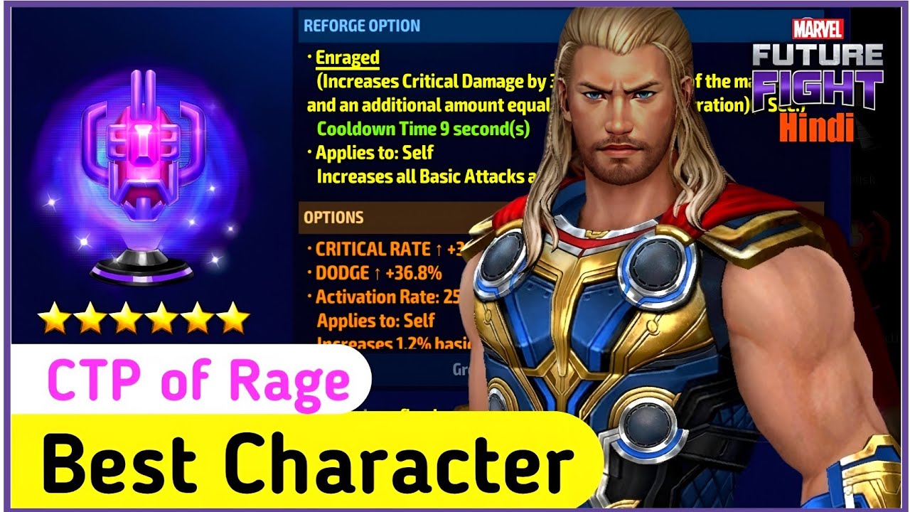 best character for ctp of rage [Nov 2022] | marvel future fight - YouTube
