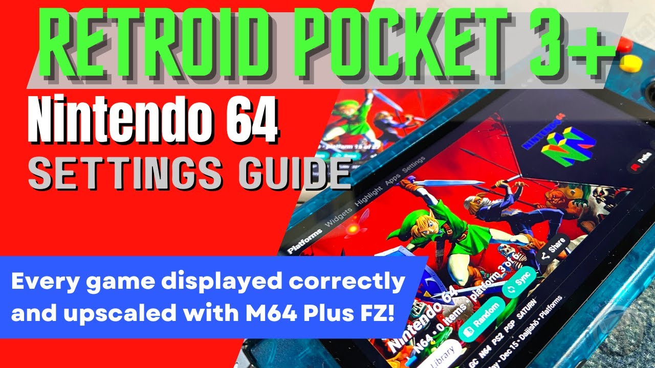 Retroid Pocket 3+ N64 Settings Guide & Gameplay | M64Plus FZ | Nintendo | Android | Retro Gaming ...