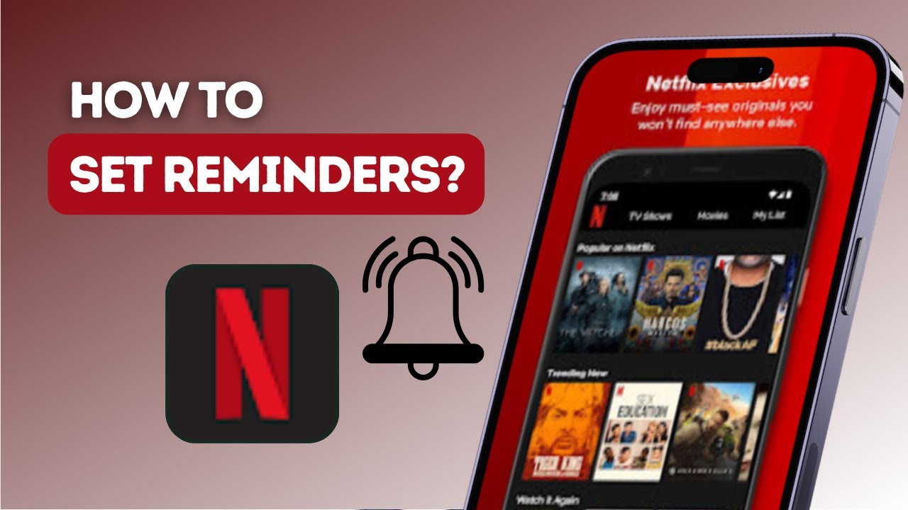 How to set up reminders for movies coming soon on Netflix? - YouTube