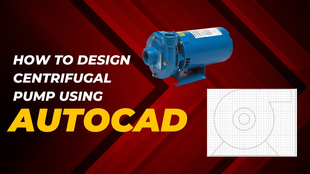 How to design Centrifugal Pump using AutoCAD | Water Filter | Water ...