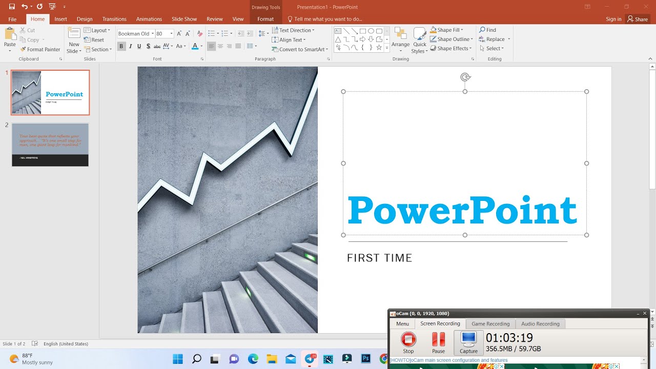 Learn To open power point 2016 for first using - YouTube