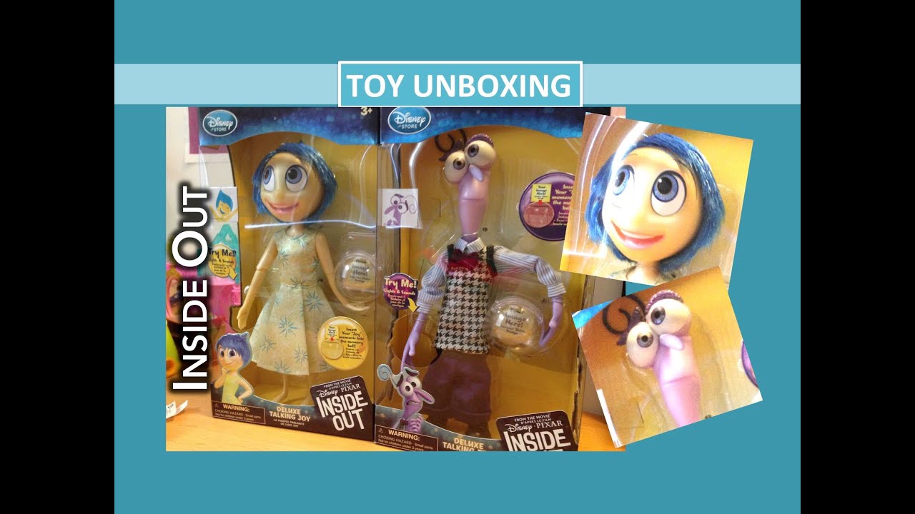 Disney INSIDE OUT Light Up, Talking Toys - Unboxing and Review - YouTube