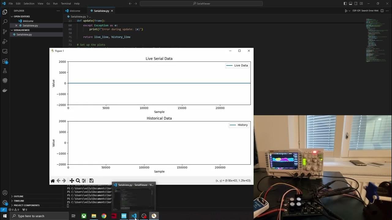 STM32 based motor controller - Reading ADC - Plotting Data with python - YouTube