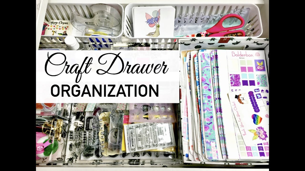 My Everyday Craft Drawer | Organization, Storage & Declutter - YouTube