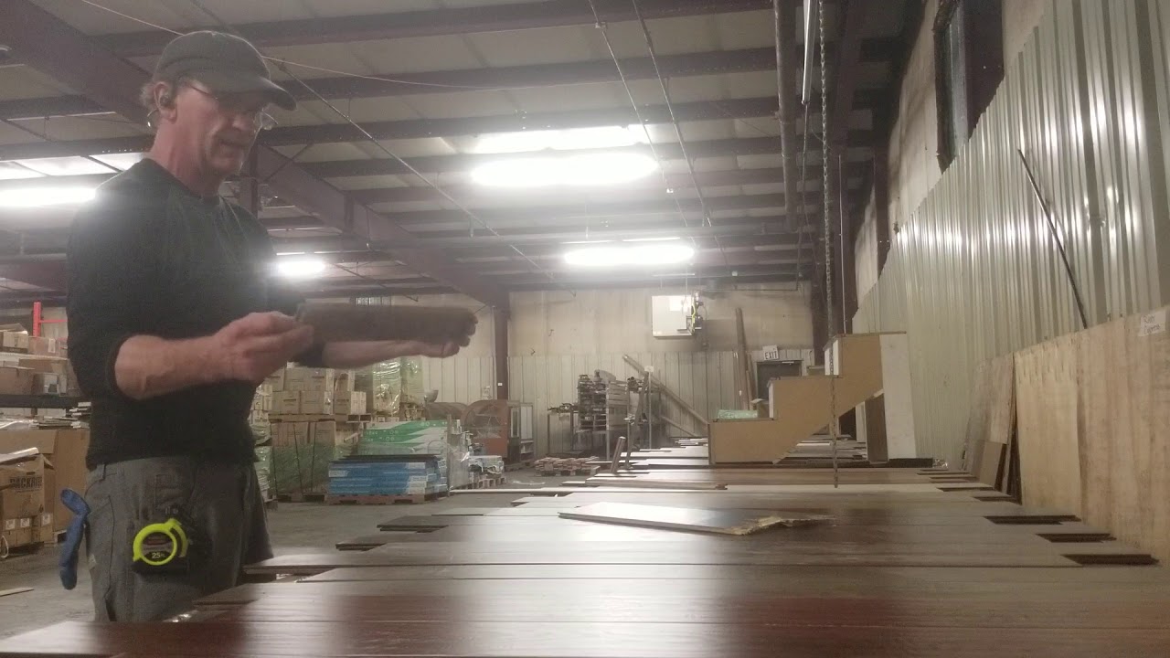 HDF Hardwood Flooring Beat with Solid Hardwwood Board NO DAMAGE - YouTube