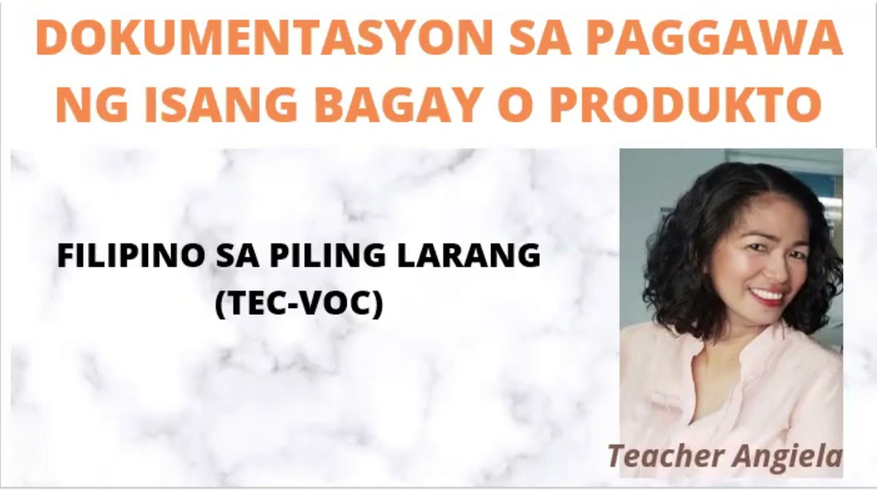 Dokumentasyon sa Paggawa ng Produkto - YouTube