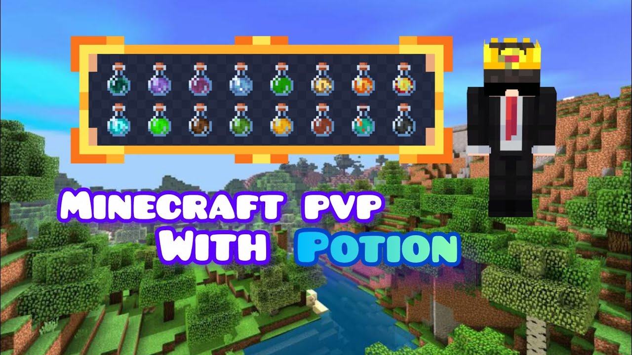 Minecraft PvP with potion #minecraft #pvp #potions - YouTube