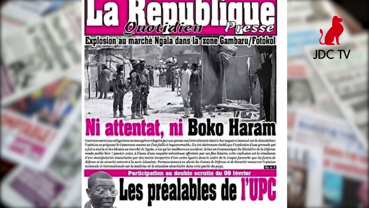 REVUE DE PRESSE CAMEROUNAISE DU 08 JANVIER 2020 - YouTube