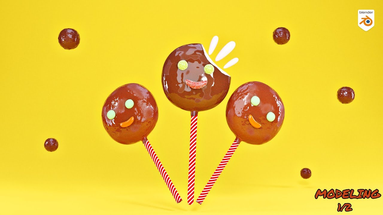 Cute Chocolate Modeling Tutorial For beginners | Blender 2.9 - YouTube