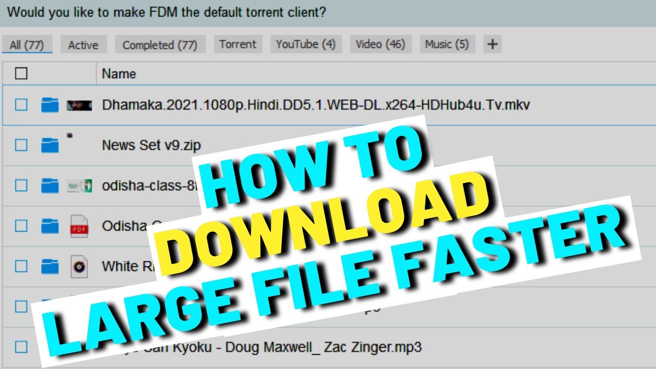 How To Download Large Files Faster Without any Interruption Alternative ...
