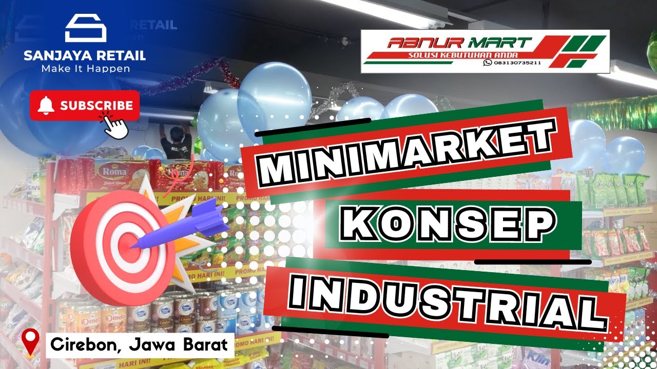 MINIMARKET KONSEP INDUSTRIAL || TOKO UKURAN 15 X 15 || TOKO "AB NUR ...