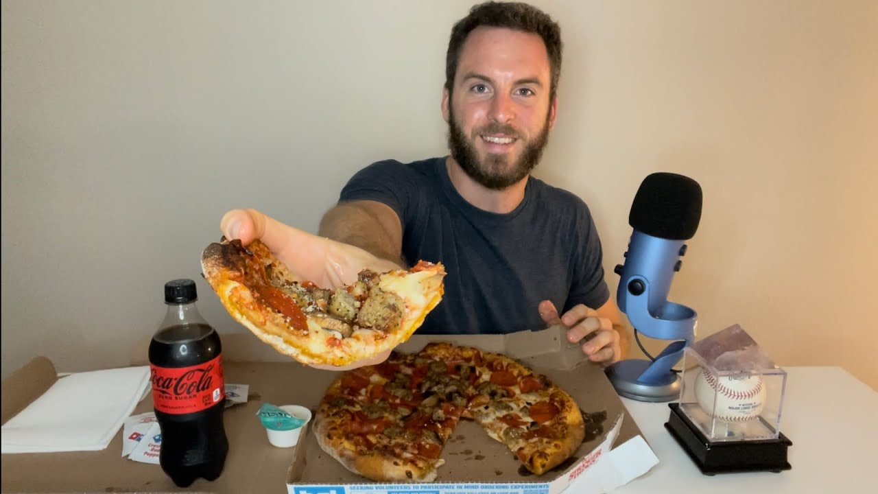 ASMR Eating Pizza Mukbang || Soft Spoken and Mouth Sounds for Sleep ...