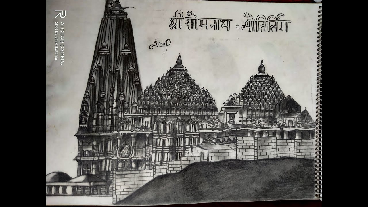 Shri somnath dham drawing - YouTube