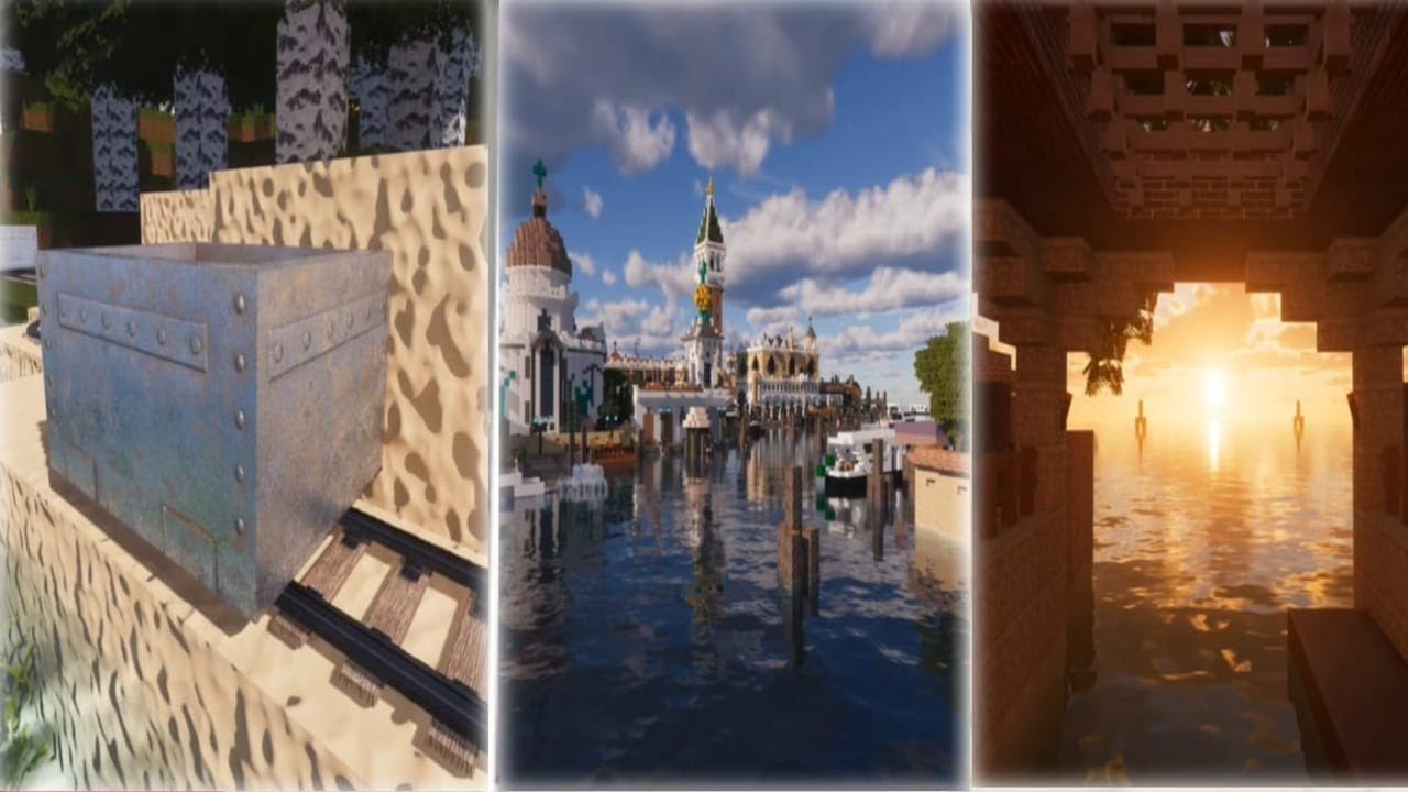 Minecraft with ultra realistic graphic 😍 #youtubevideo #minecraft - YouTube
