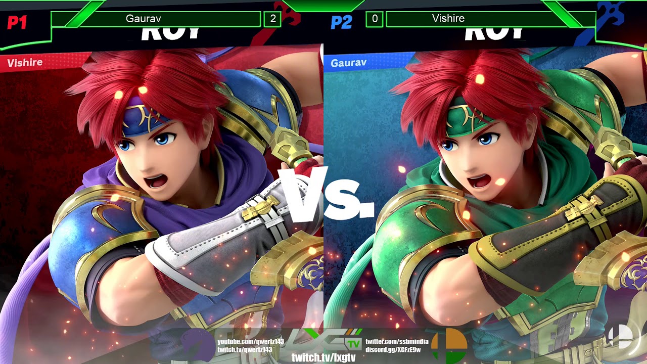 Vishire (Roy) vs Gaurav (Chrom/Roy/Shulk) - Smash Ultimate @ LXG 10 ...