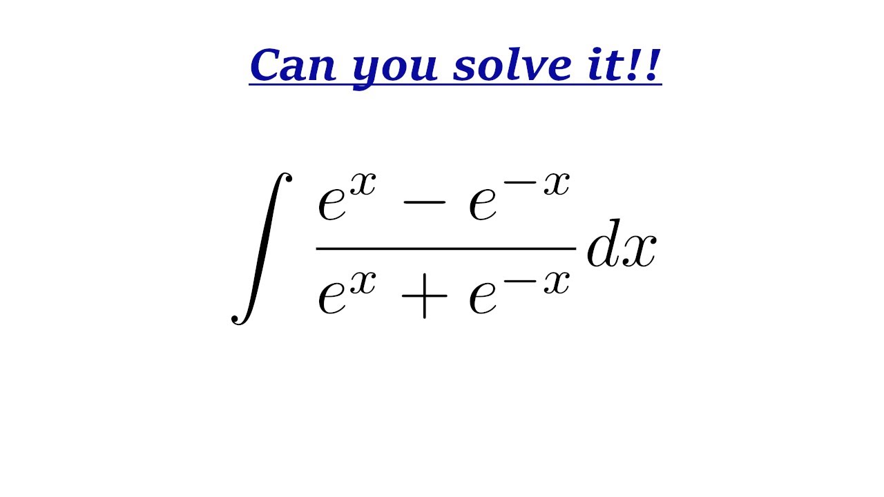 Daily Integral Problem| Question 1 - YouTube