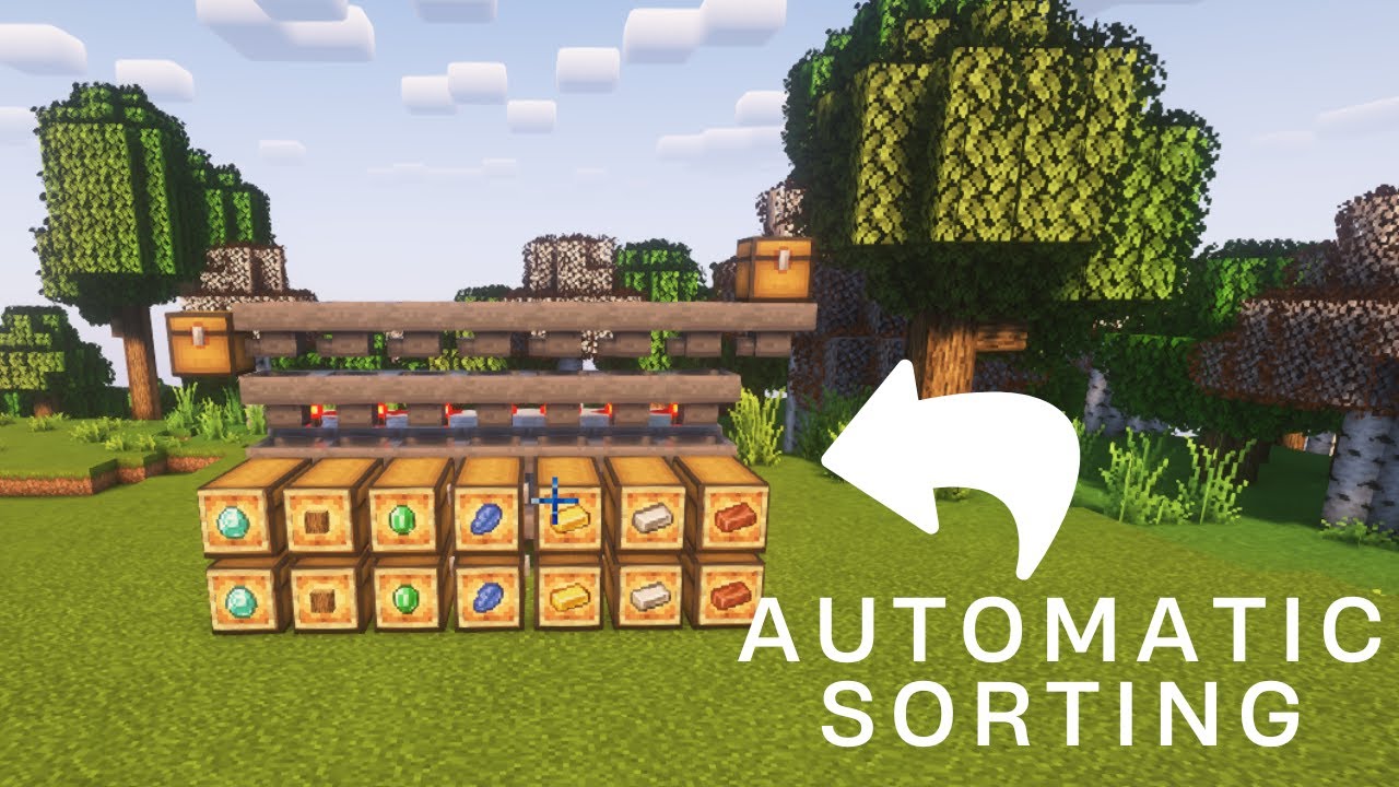 How to Build an Automatic Sorting System in Minecraft Java v1.21 - YouTube
