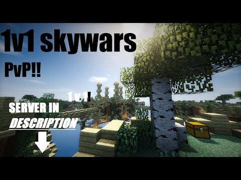 1V1 SKYWARS!! SERVER in description - best of 3 with resource pack ...