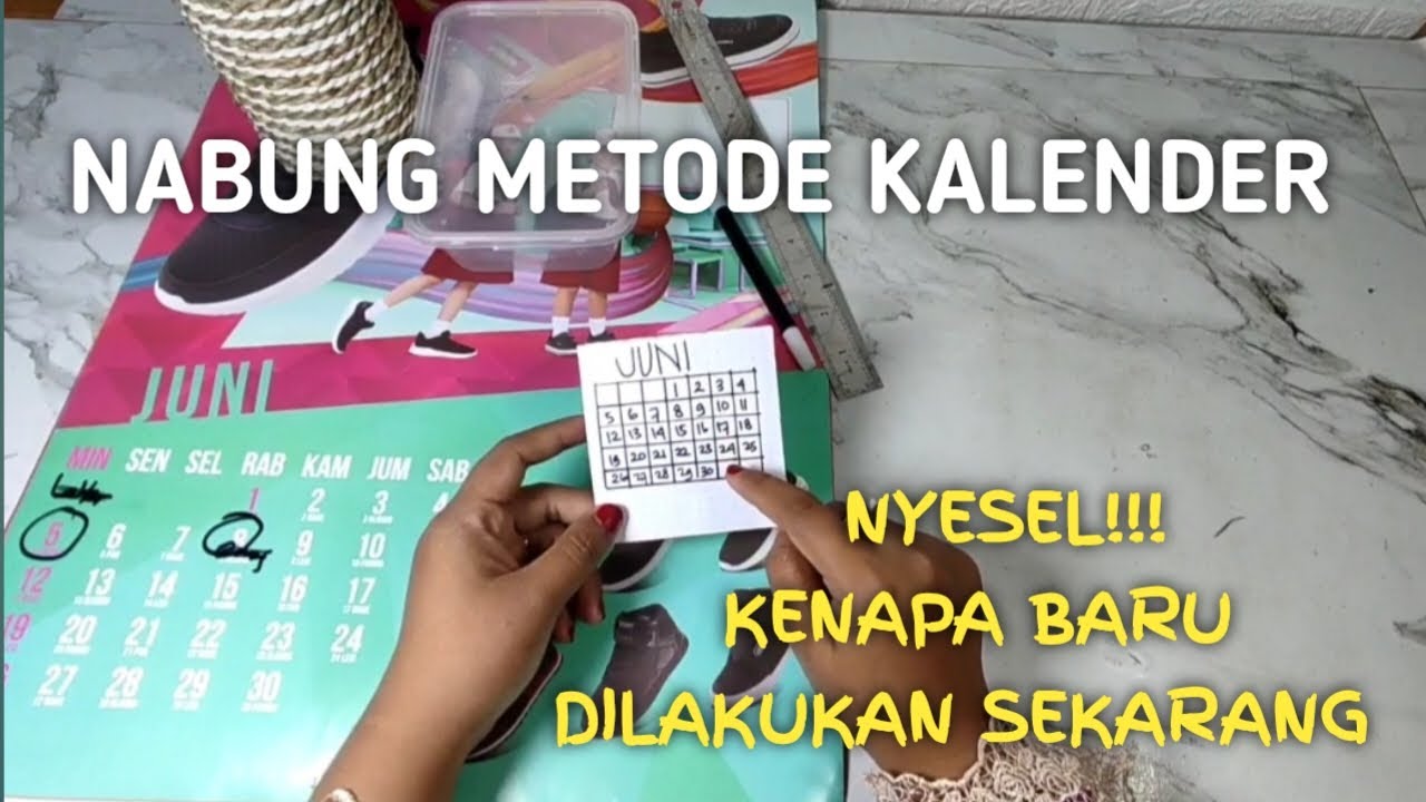 CARA MENABUNG METODE KALENDER || NABUNG SUKA SUKA - YouTube