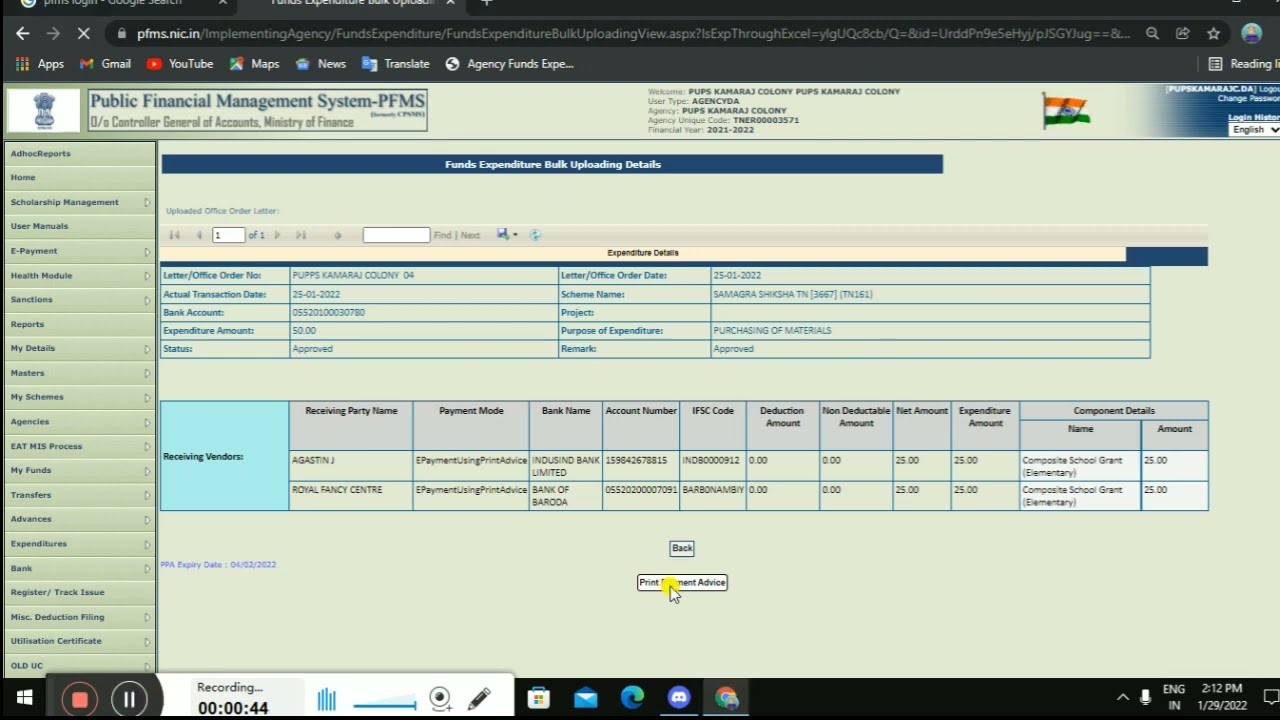 HOW TO TAKE PRINT OUT OF THE BILL AGAIN AGAIN IN PFMS THROUGH LAPTOP AND PC EASY WAY YouTube HOW TO TAKE PRINT OUT OF THE BILL AGAIN AGAIN IN PFMS THROUGH LAPTOP AND PC EASY WAY YouTube
