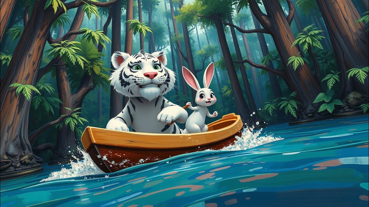 TIGER AND RABBIT ADVENTURE JOURNEY | KIDS FAIRY TALES | KIDS STORY IN ...