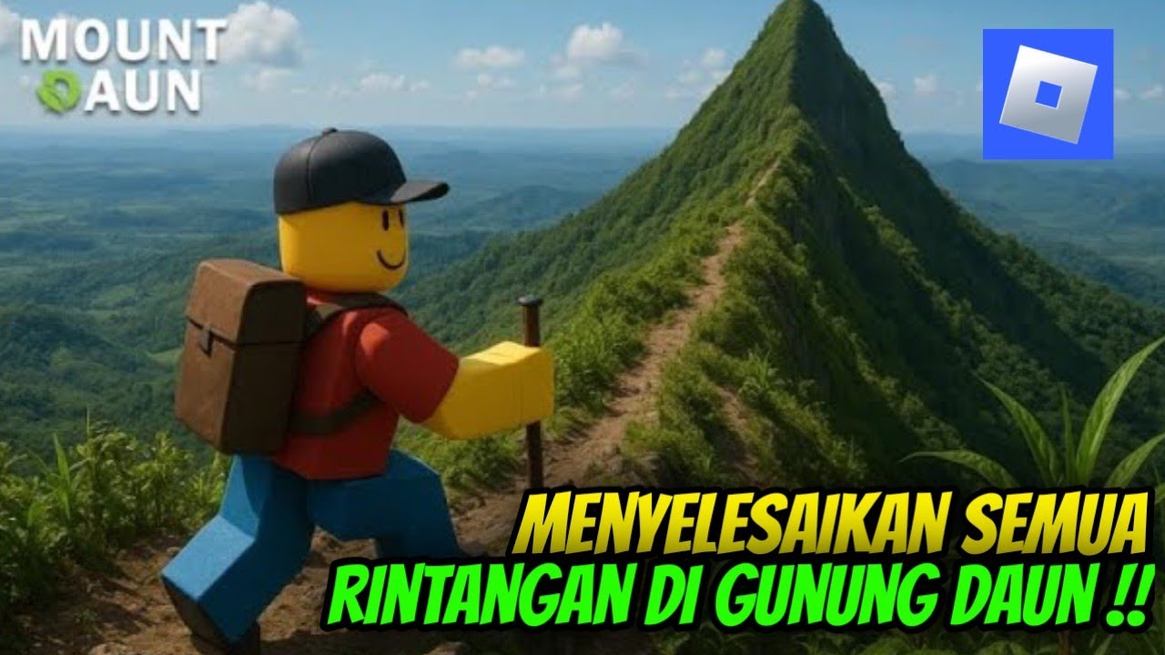 AKU BERHASIL MENYELESAIKAN SEMUA RINTANGAN DI GUNUNG DAUN !! ROBLOX ...
