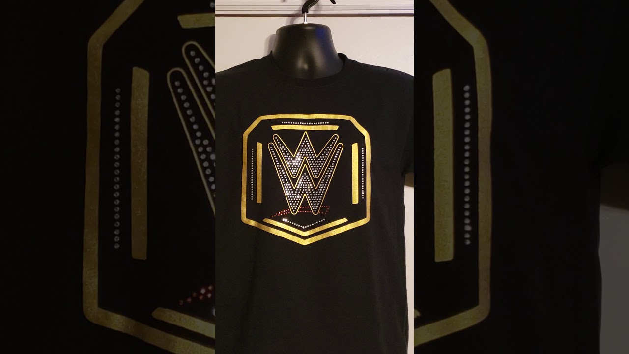 Rhinestone wwe shirt - YouTube