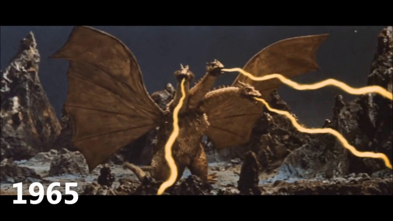 The evolution of king ghidorah - YouTube