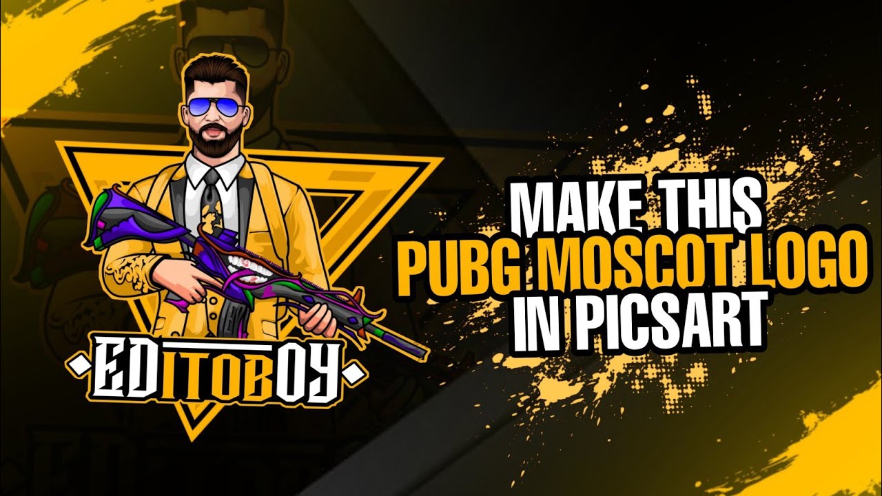Make This Pubg Moscot Gaming Logo In Picsart | Legendary Moscot Logo By ...