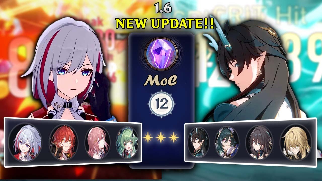 NEW MoC 12! E0 Topaz Himeko & E0 Danheng IL | MoC 12 Clear | Honkai ...