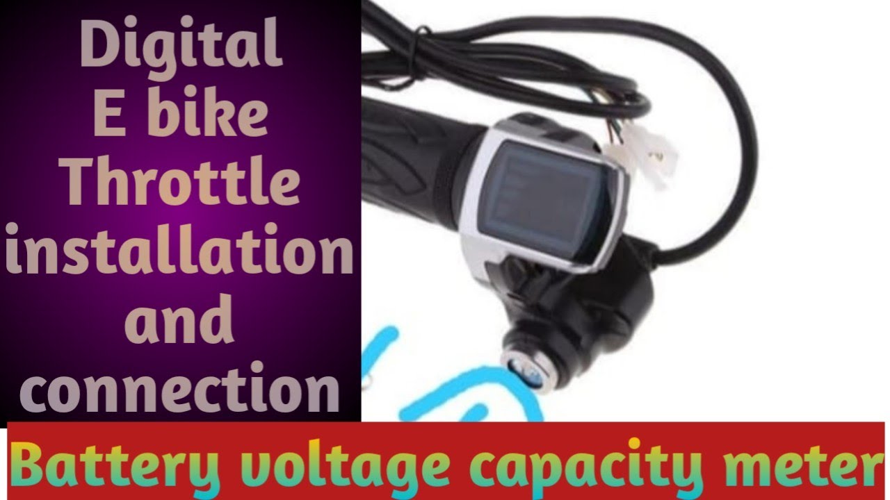 DIY !! Throttle for electric bike with digital display. - YouTube
