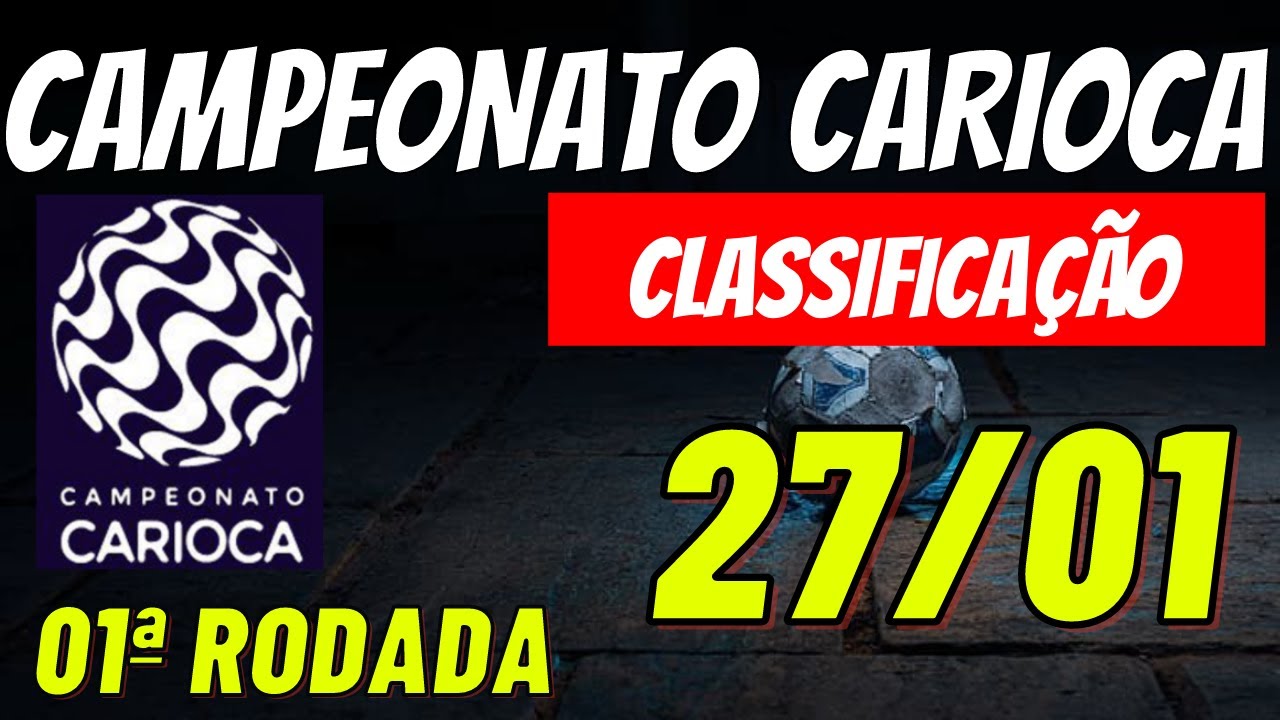 ️ EMOCIONANTE! CLASSIFICAÇÃO DO CAMPEONATO CARIOCA 2022-1ª RODADA 27/01 ...