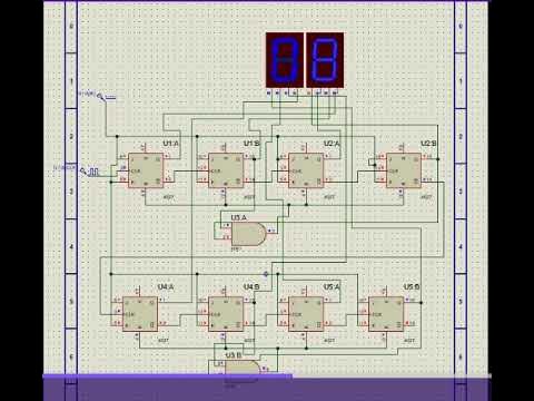 Timer counter using digital logic gate ,down counter using flip flop ...