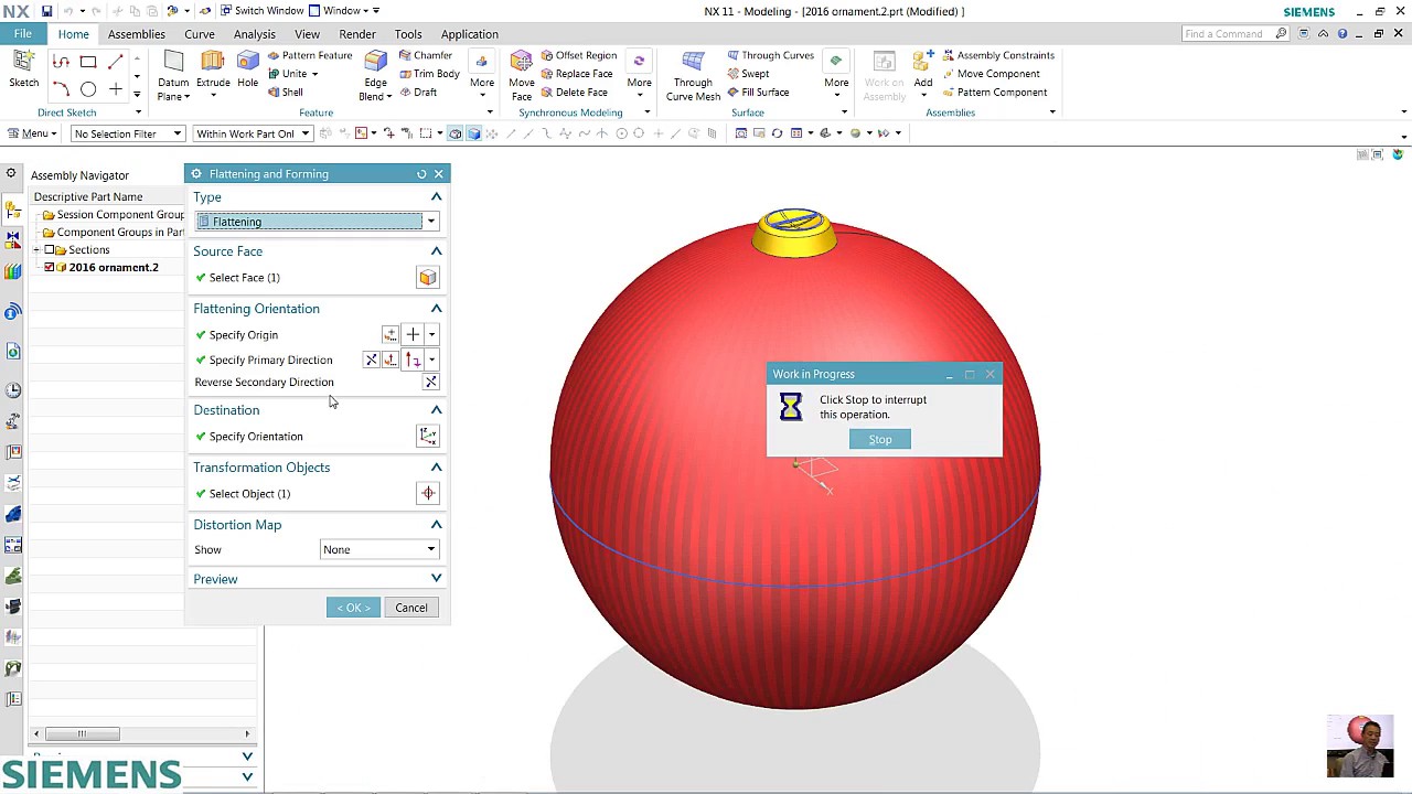 NX CAD Quick Tips: NX 11 Model a Holiday Ornament - YouTube