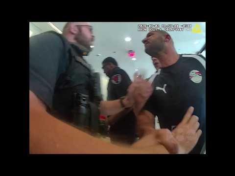 BODYCAM VIDEO: Dallas police officer, Egypt soccer staff shoving match